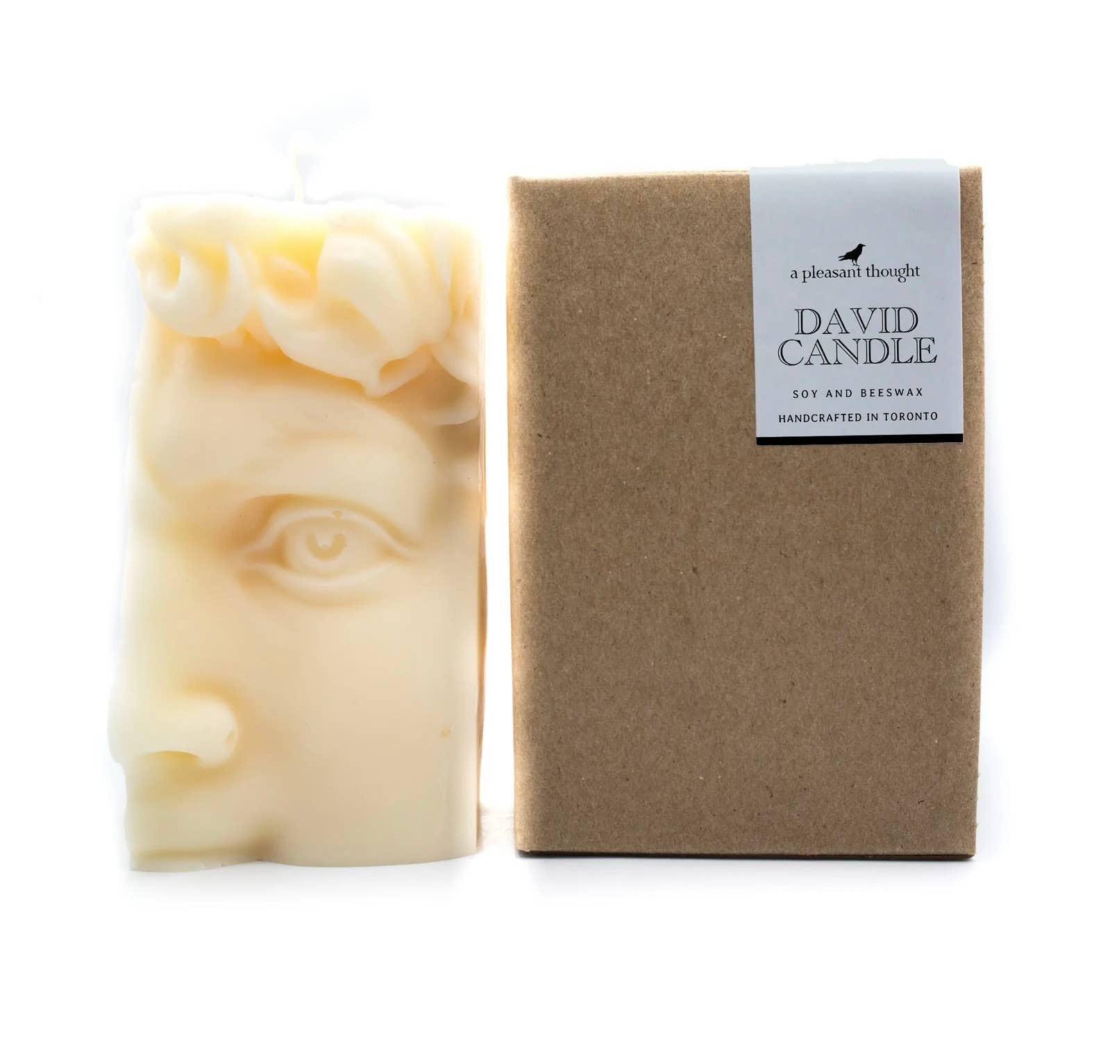 LARGE FACE OF DAVID | PILLAR CANDLE – MARAIS Home & Garden